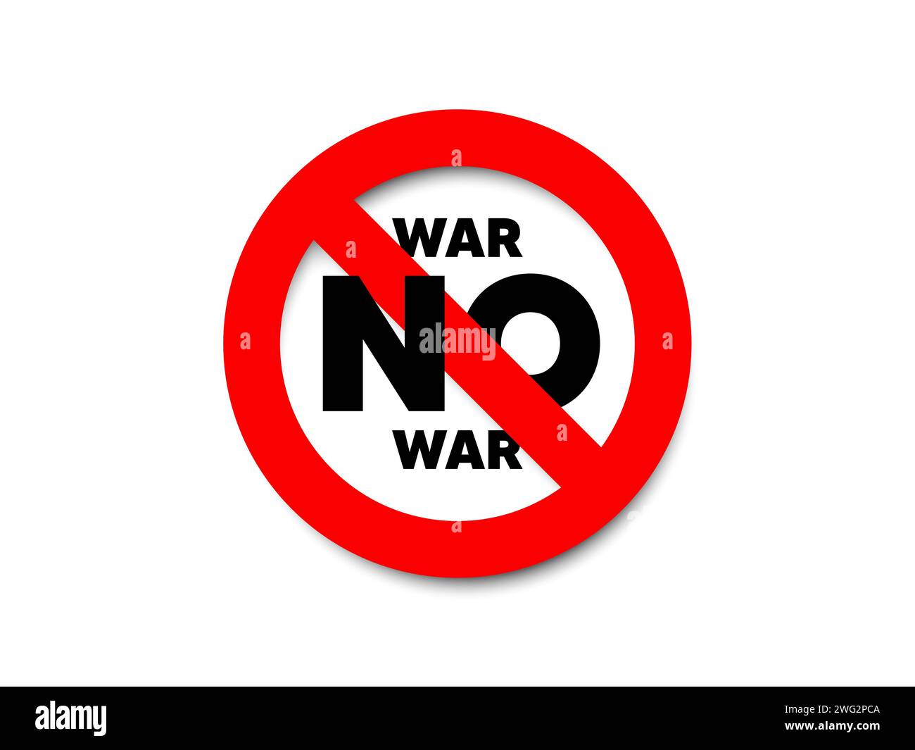 No war icon. Stop armed conflict. No military aggression, destruction ...