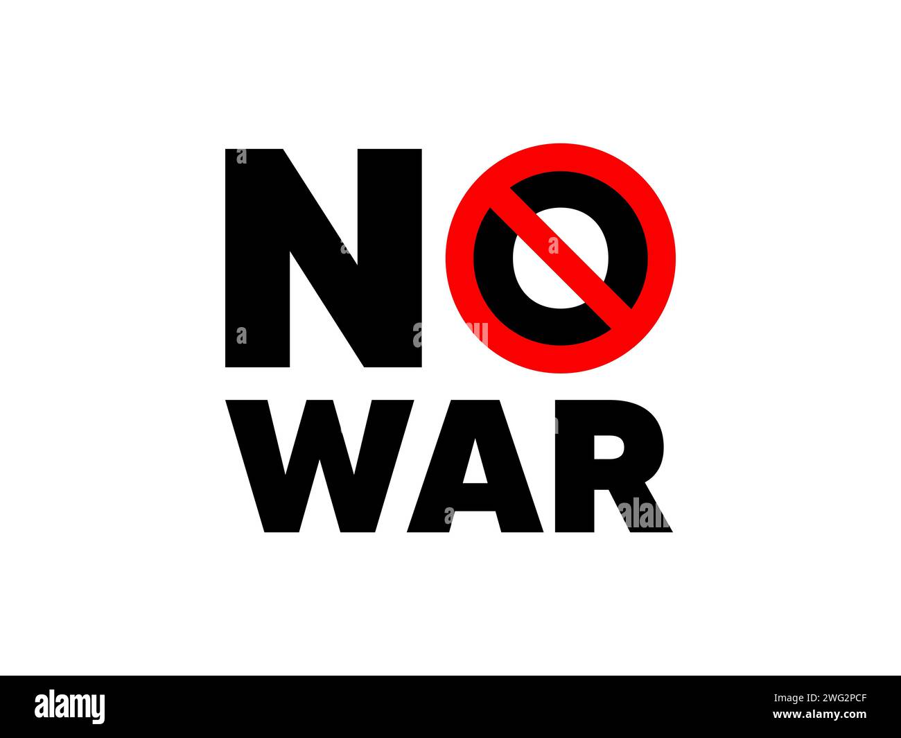 No war icon. Stop armed conflict. No military aggression, destruction ...