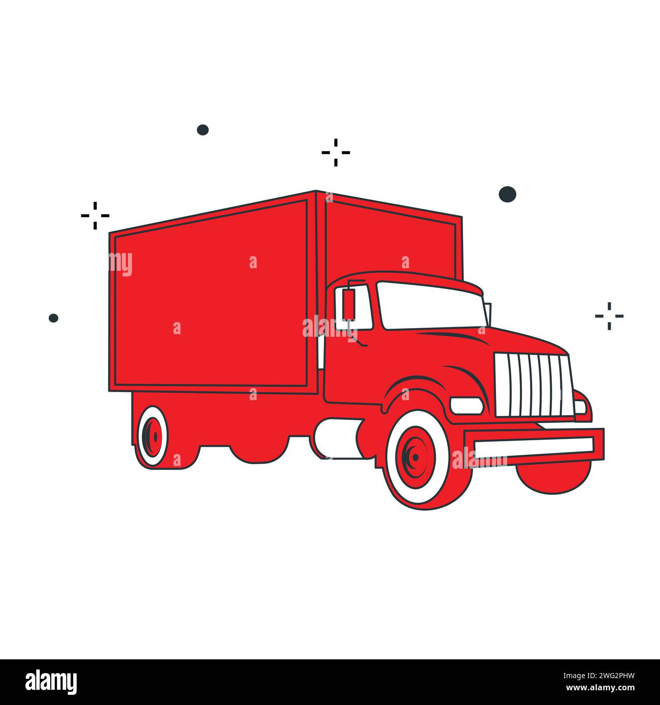 Delivery Truck Vector Illustration Icon Design Stock Vector Image & Art ...