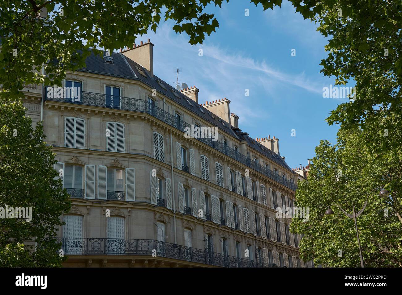 The typical architecture of Parisian buildings is notable for its ...