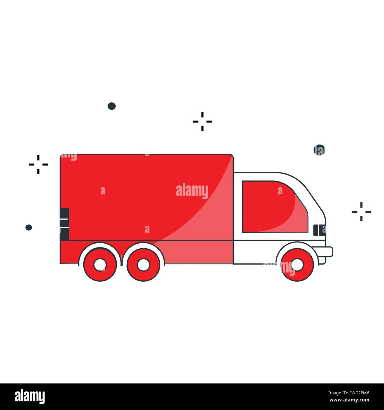 Delivery Truck Vector Illustration Icon Design Stock Vector Image & Art ...