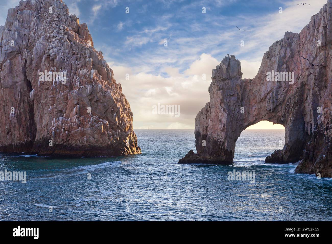Natural Rock formation at Lands End, Cabo San Lucas, Mexico Stock Photo ...