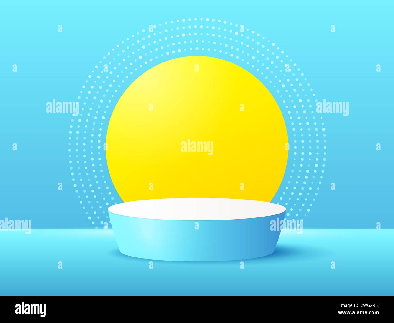 Cylinder pedestal 3d podium. Product display background. Abstract stage ...