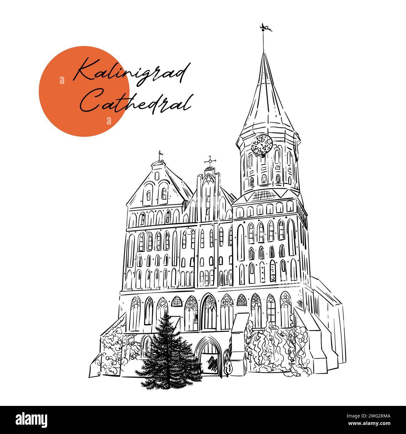 Konigsberg Cathedral, Landmark of the city of Kaliningrad Russia ...