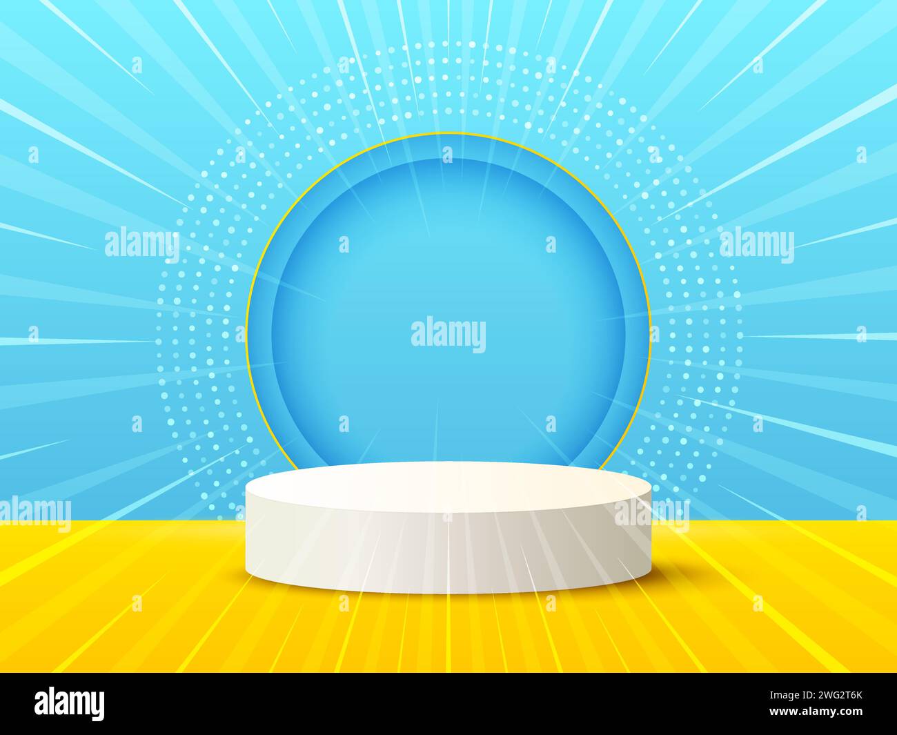 3d cylinder podium, winner pedestal. Product display background ...