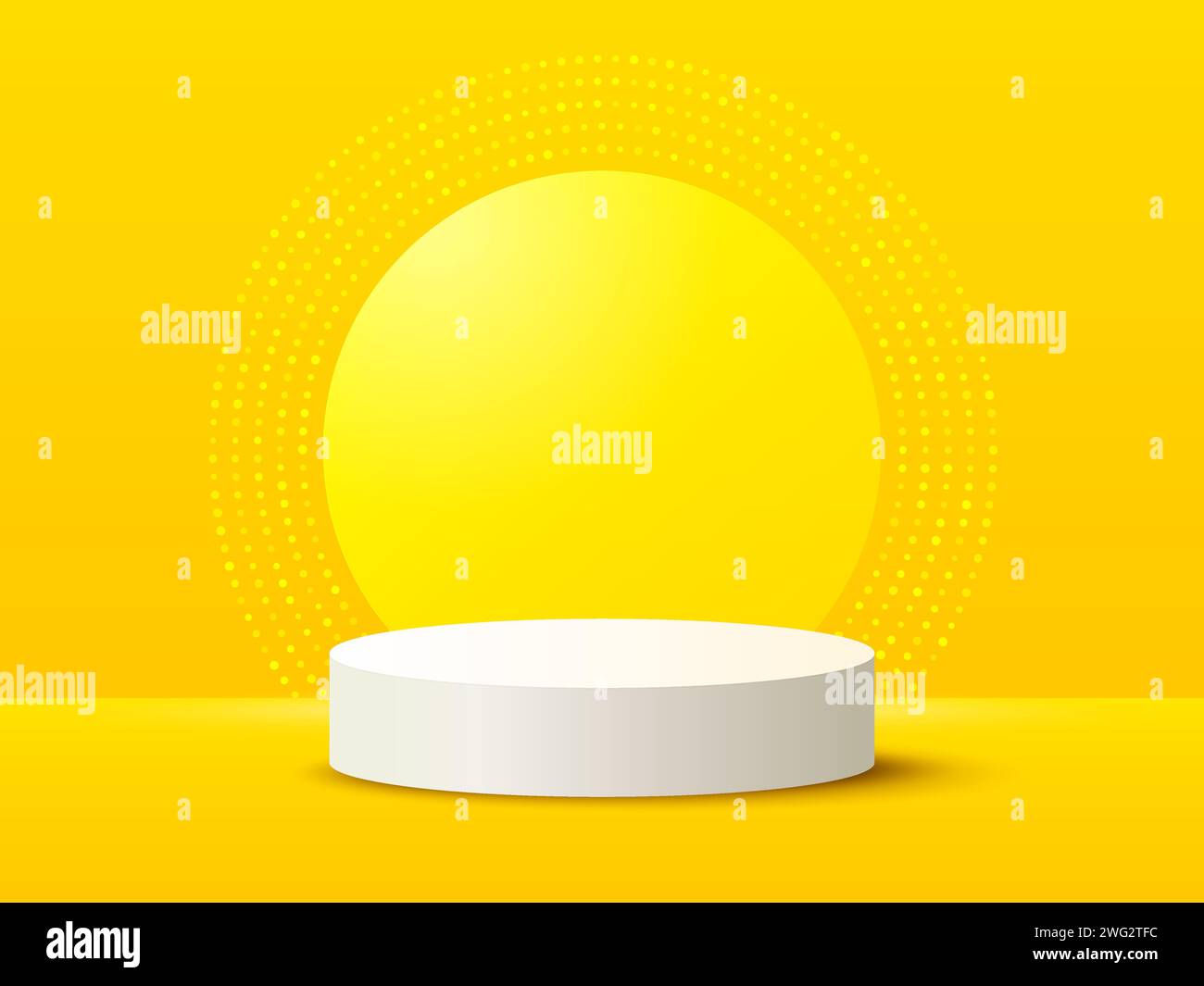 Cylinder pedestal 3d podium. Product display background. Abstract stage ...