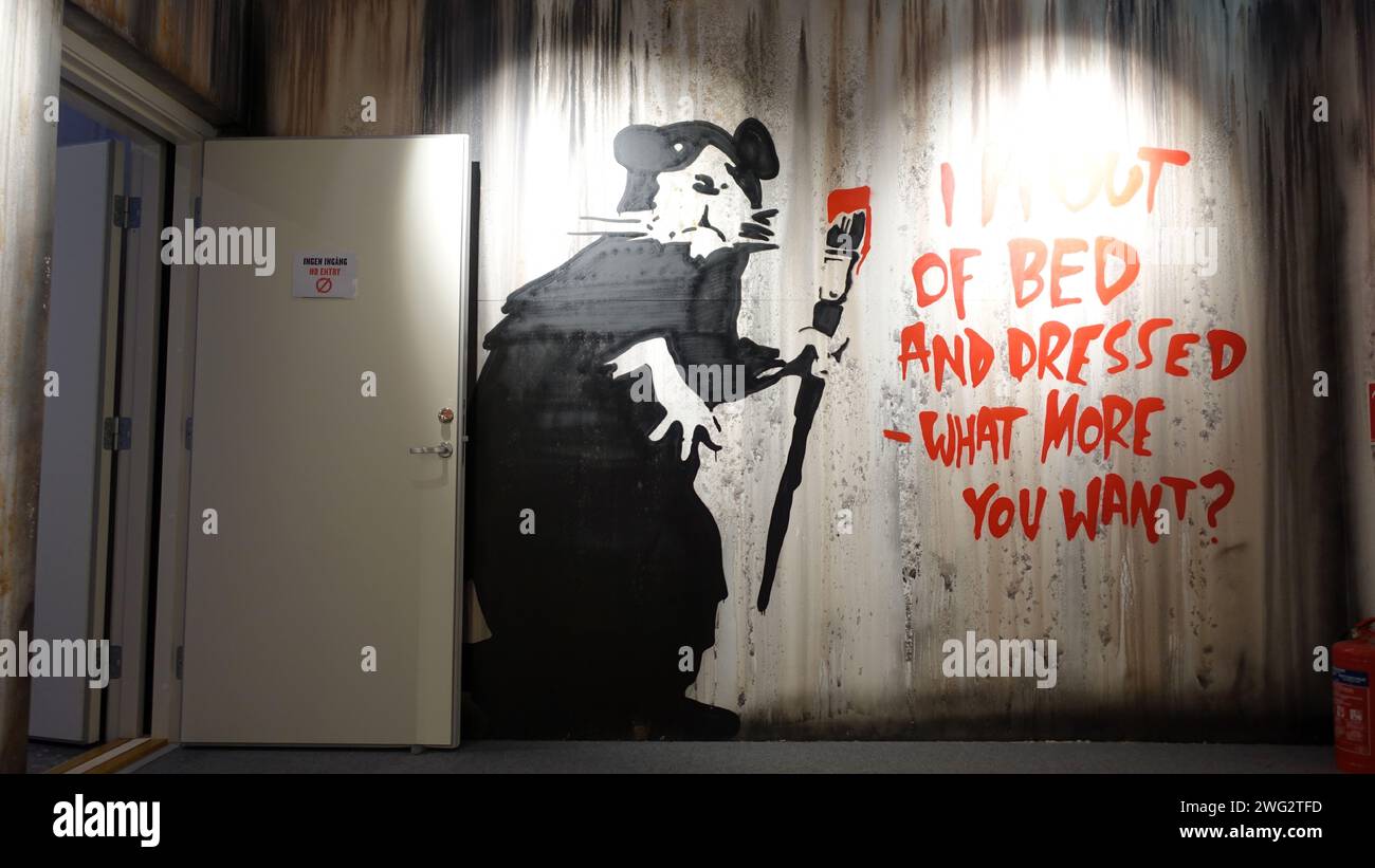 Stockholm, Sweden, December 29 2023. Art exhibition. The mystery of ...