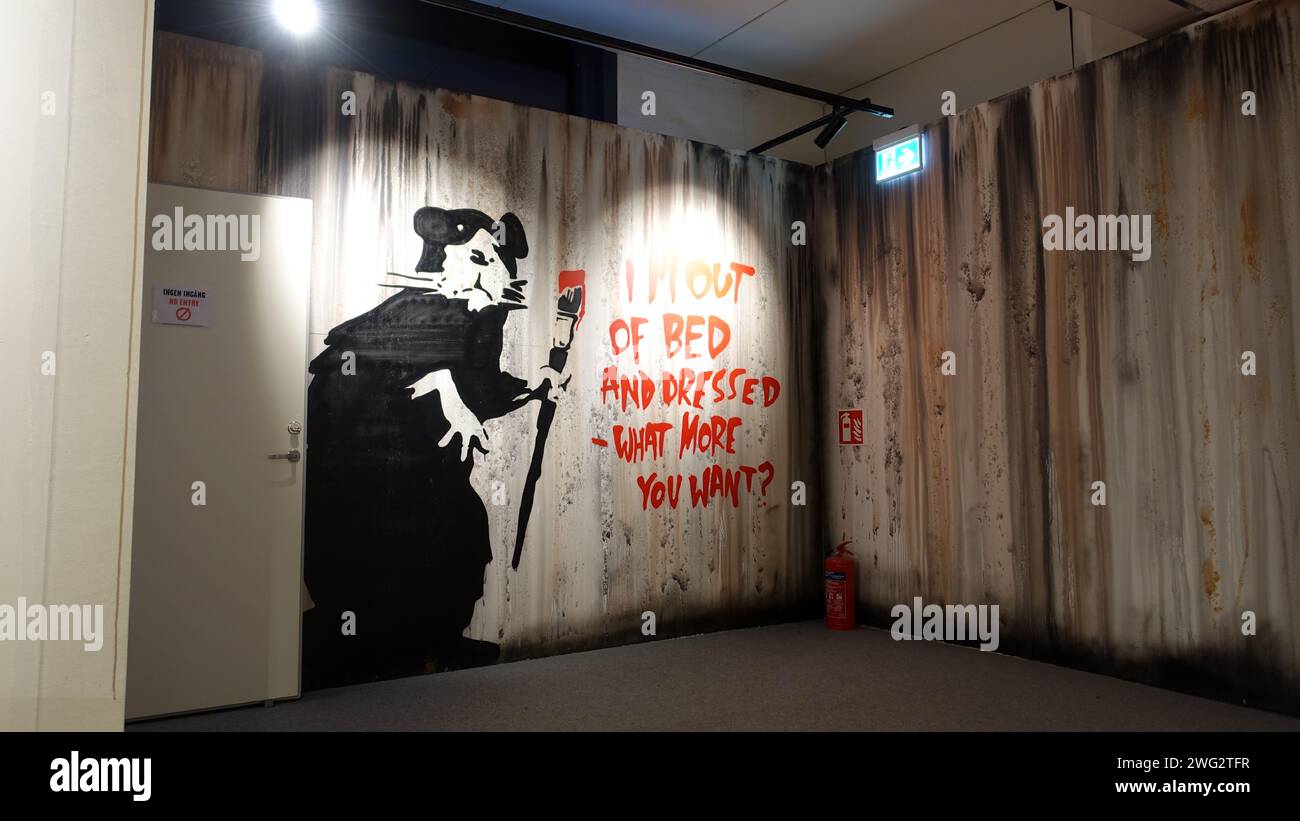 Stockholm, Sweden, December 29 2023. Art exhibition. The mystery of ...