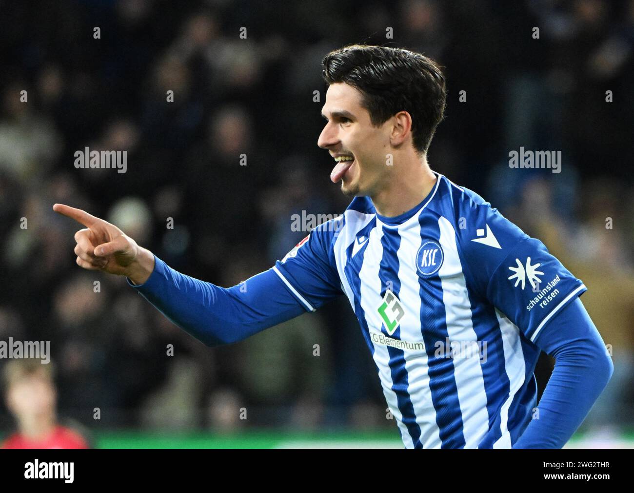 Karlsruhe, Germany. 02nd Feb, 2024. Soccer: Bundesliga 2, Karlsruher SC ...