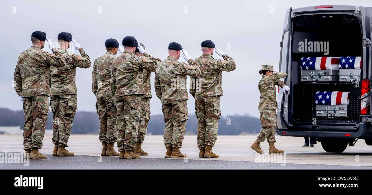 February 2, 2024, Dover, De, USA: Door Attendant Senior Airman ...