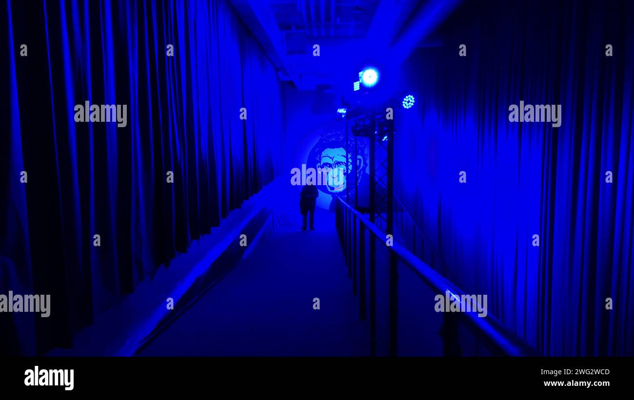 Stockholm, Sweden, December 29 2023. Art exhibition. The mystery of ...