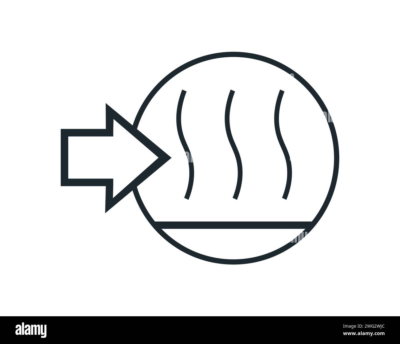 Return flow of heat carrier symbol. Vector illustration Stock Vector ...