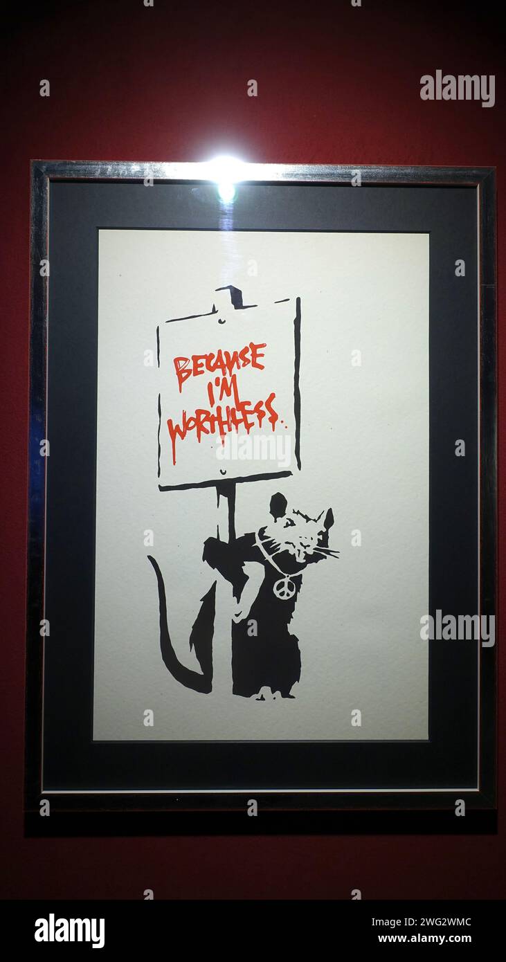 Stockholm, Sweden, December 29 2023. Art exhibition. The mystery of ...