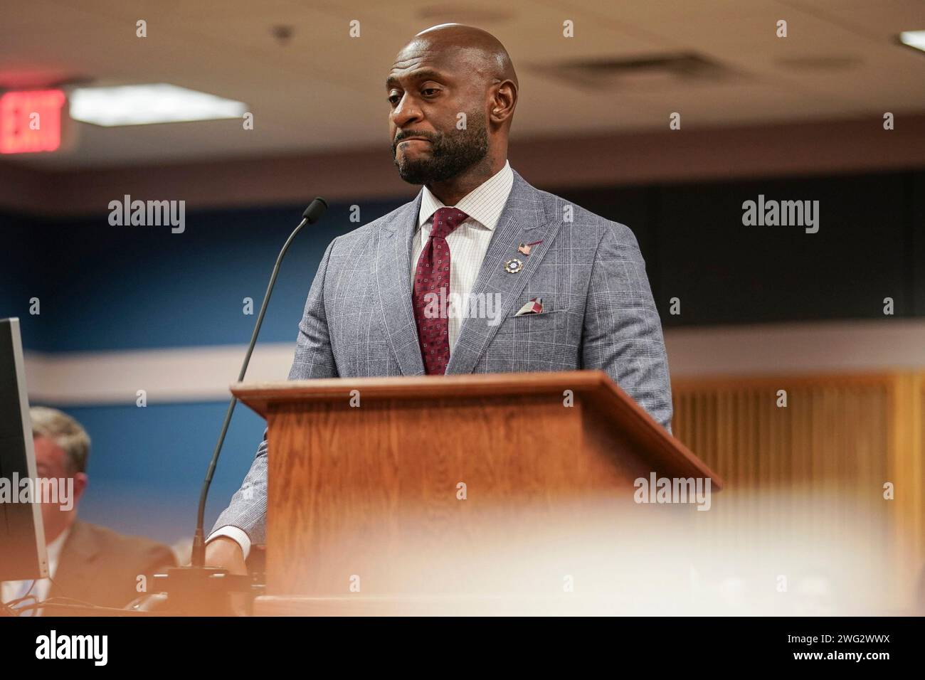 FILE - Special prosecutor Nathan Wade speaks during a motions hearing ...