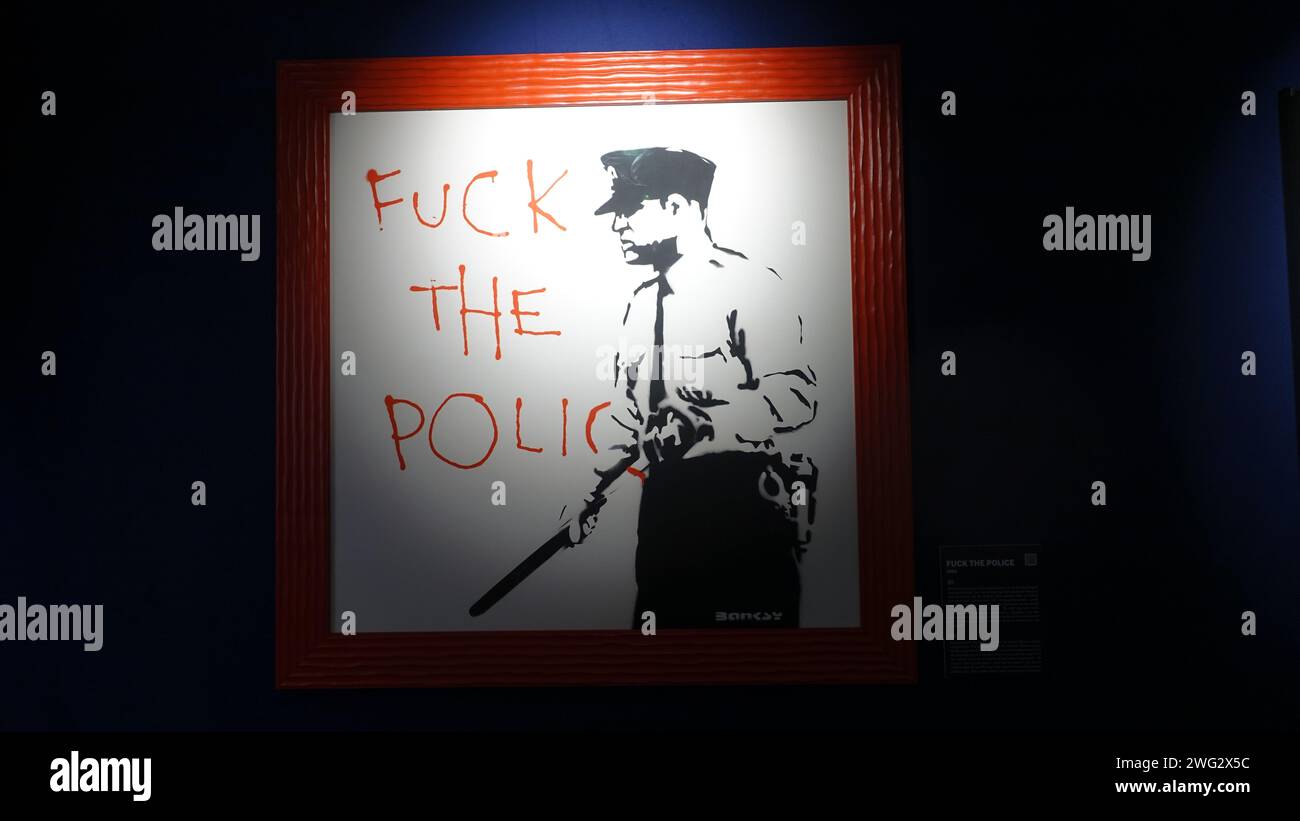 Stockholm, Sweden, December 29 2023. Art exhibition. The mystery of ...