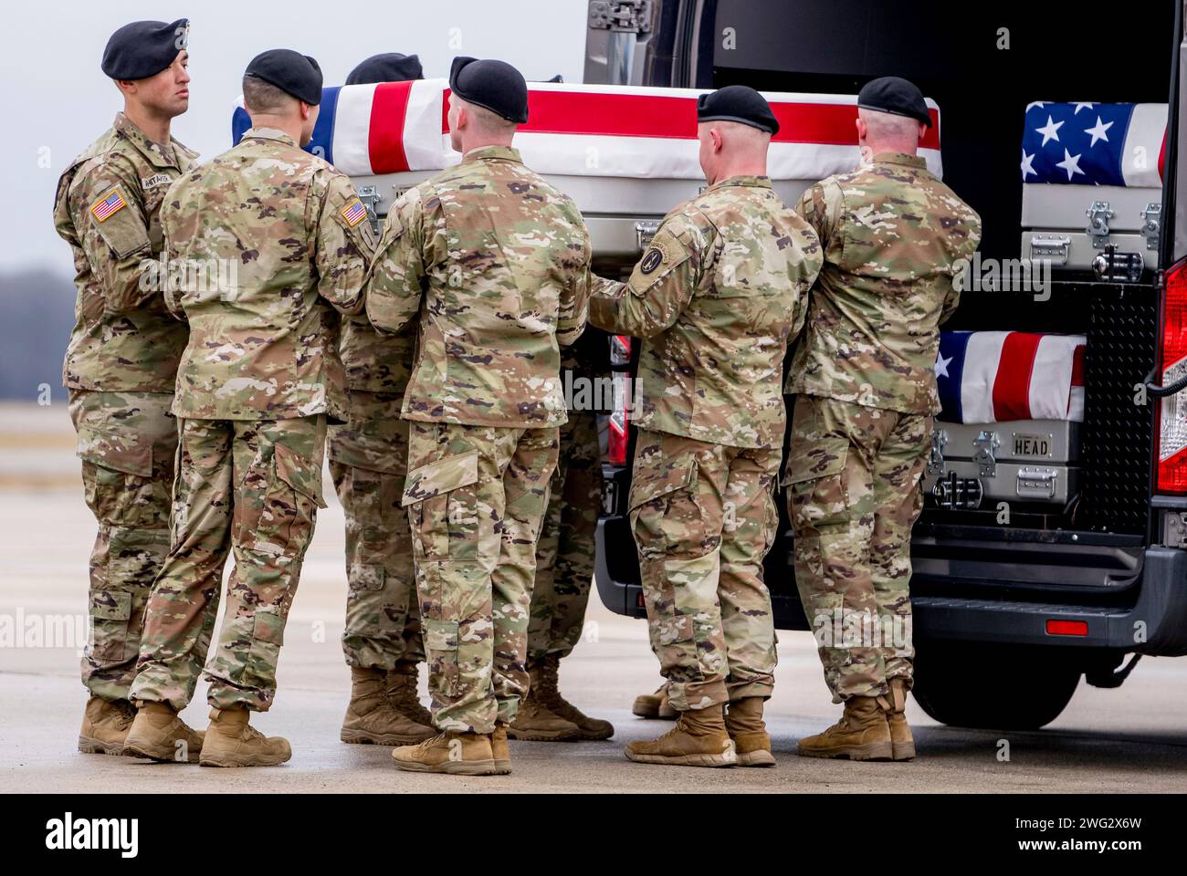 February 2, 2024, Dover, De, USA: The United States Army Old Guard ...
