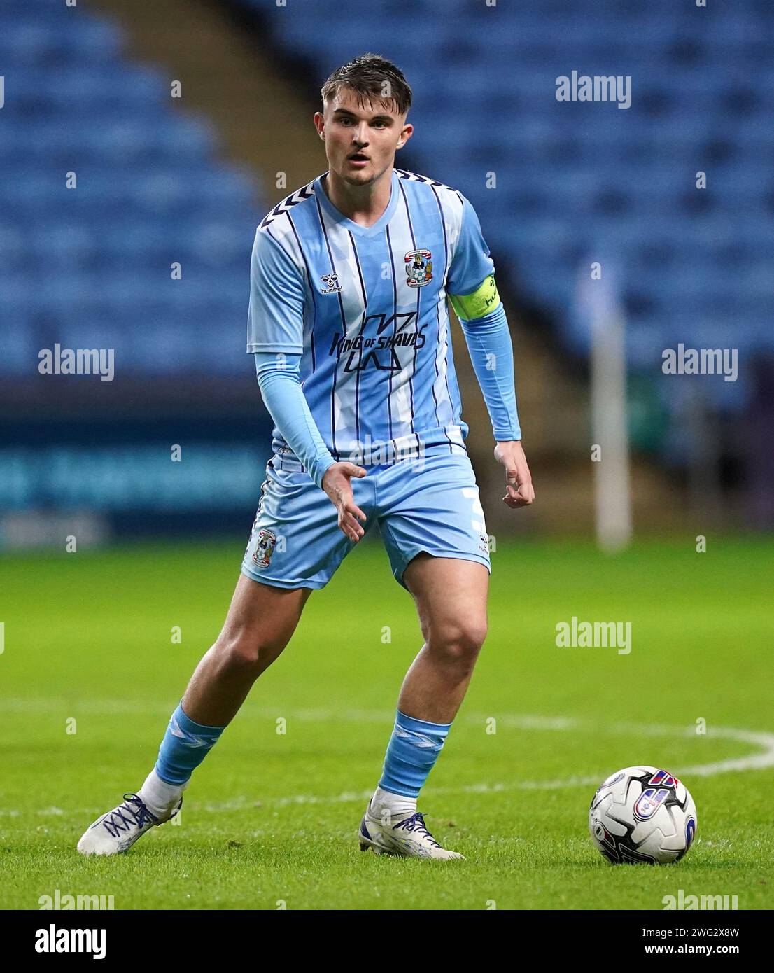 Coventry City's Callum Perry during the FA Youth Cup fifth round match ...