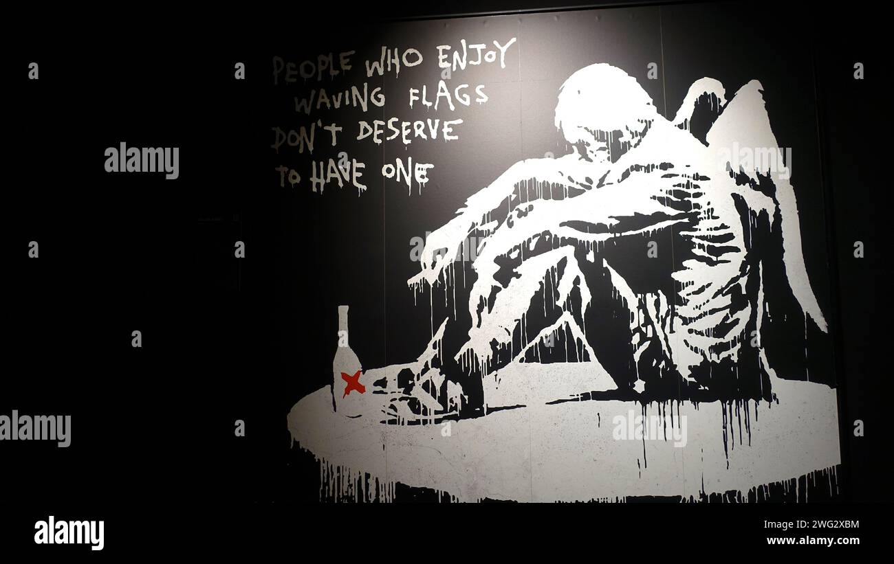 Stockholm, Sweden, December 29 2023. Art exhibition. The mystery of ...