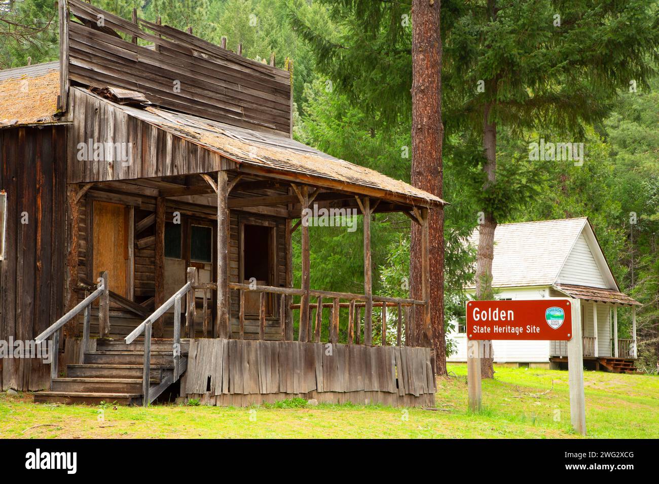Golden Merchantile, Golden State Park, Oregon Stock Photo - Alamy