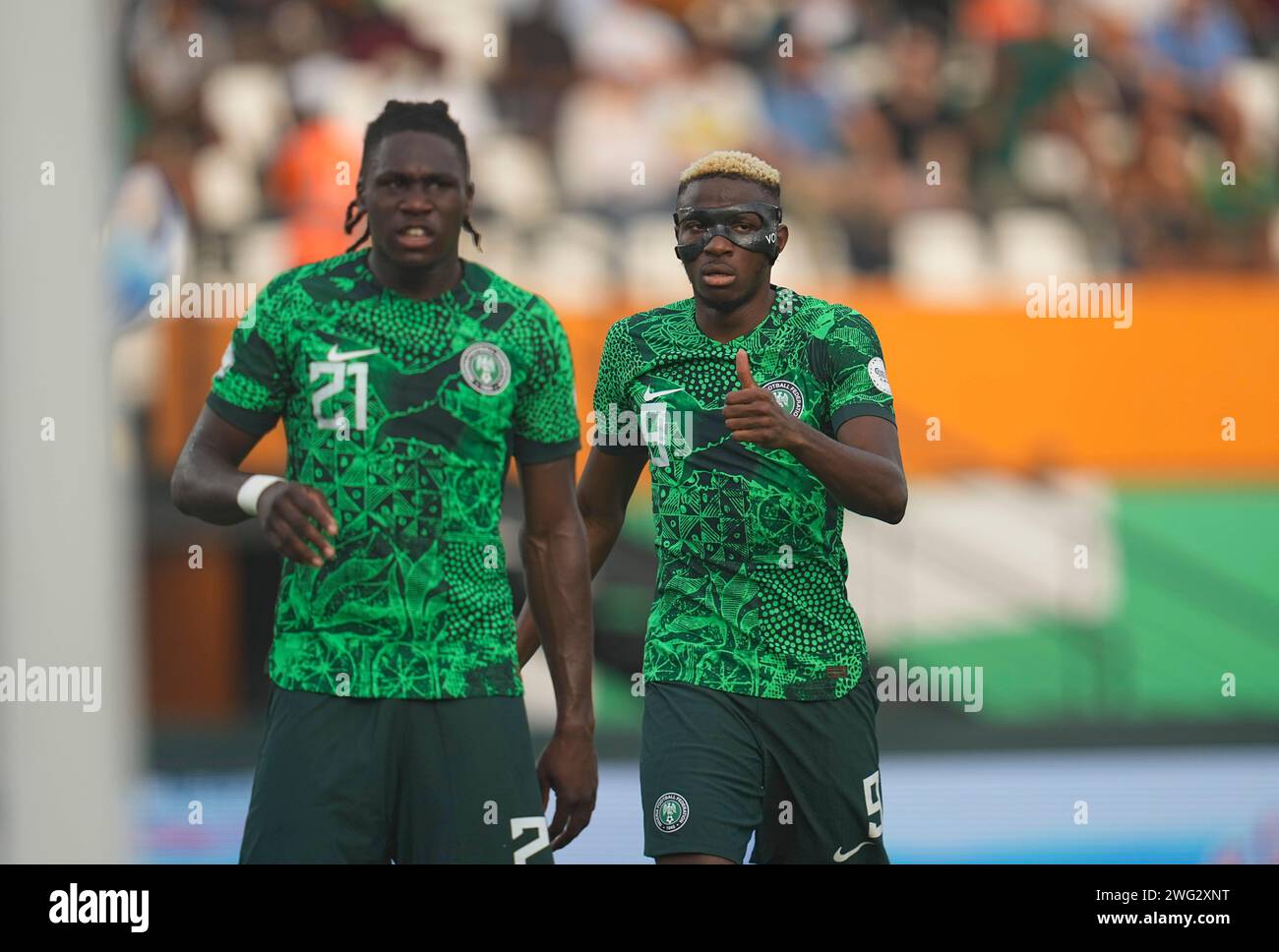 February 02 2024: Victor James Osimhen (Nigeria) gestures during a ...