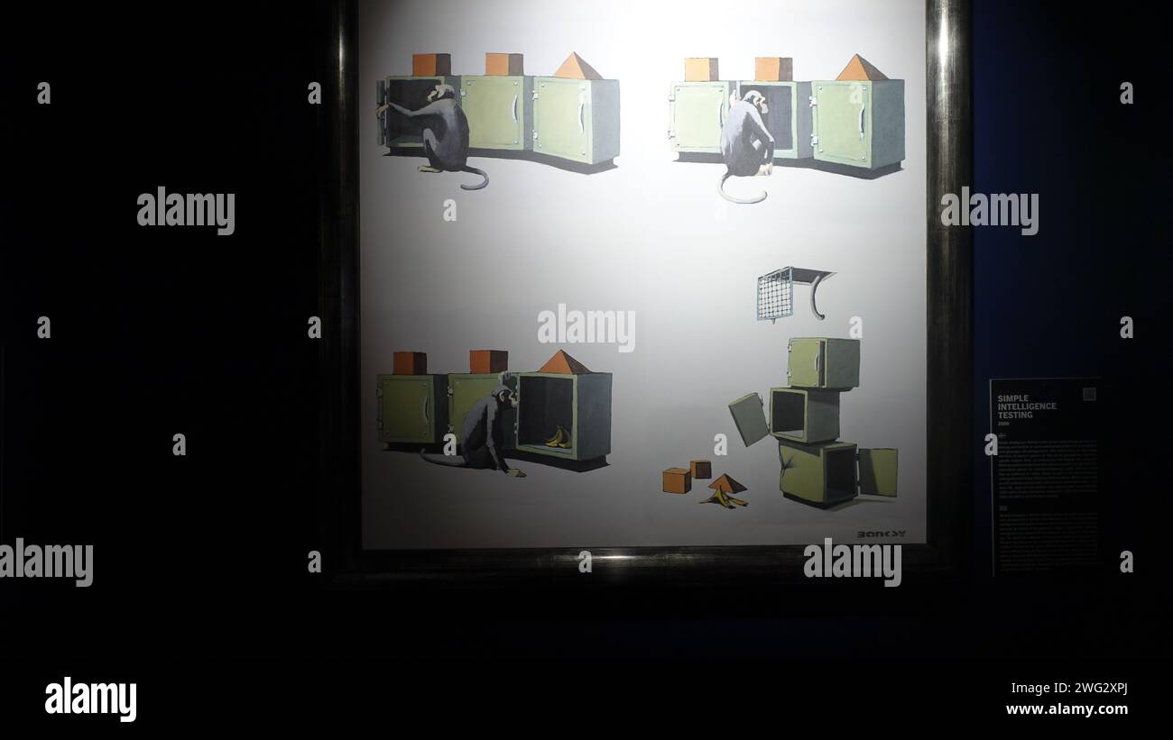 Stockholm, Sweden, December 29 2023. Art exhibition. The mystery of ...