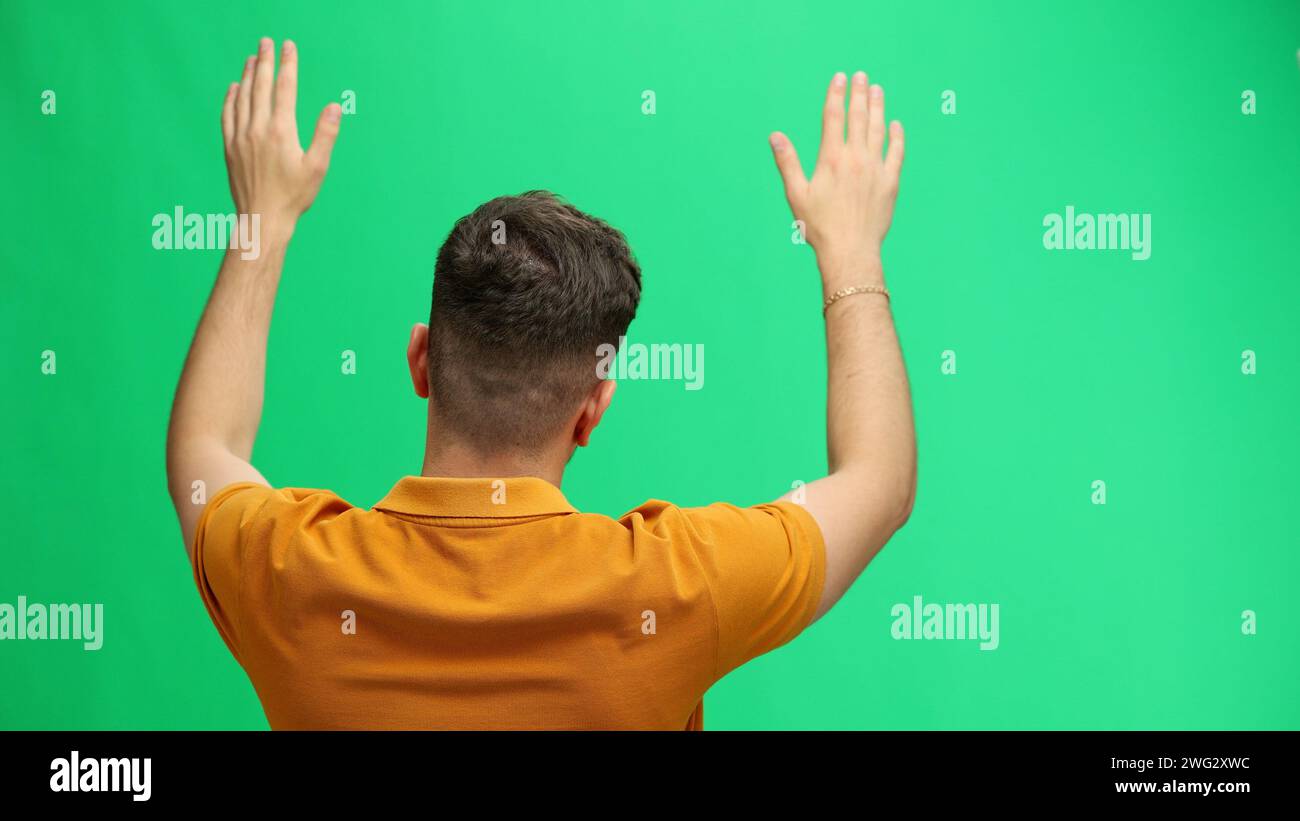 Close up man waving finger hi-res stock photography and images - Alamy