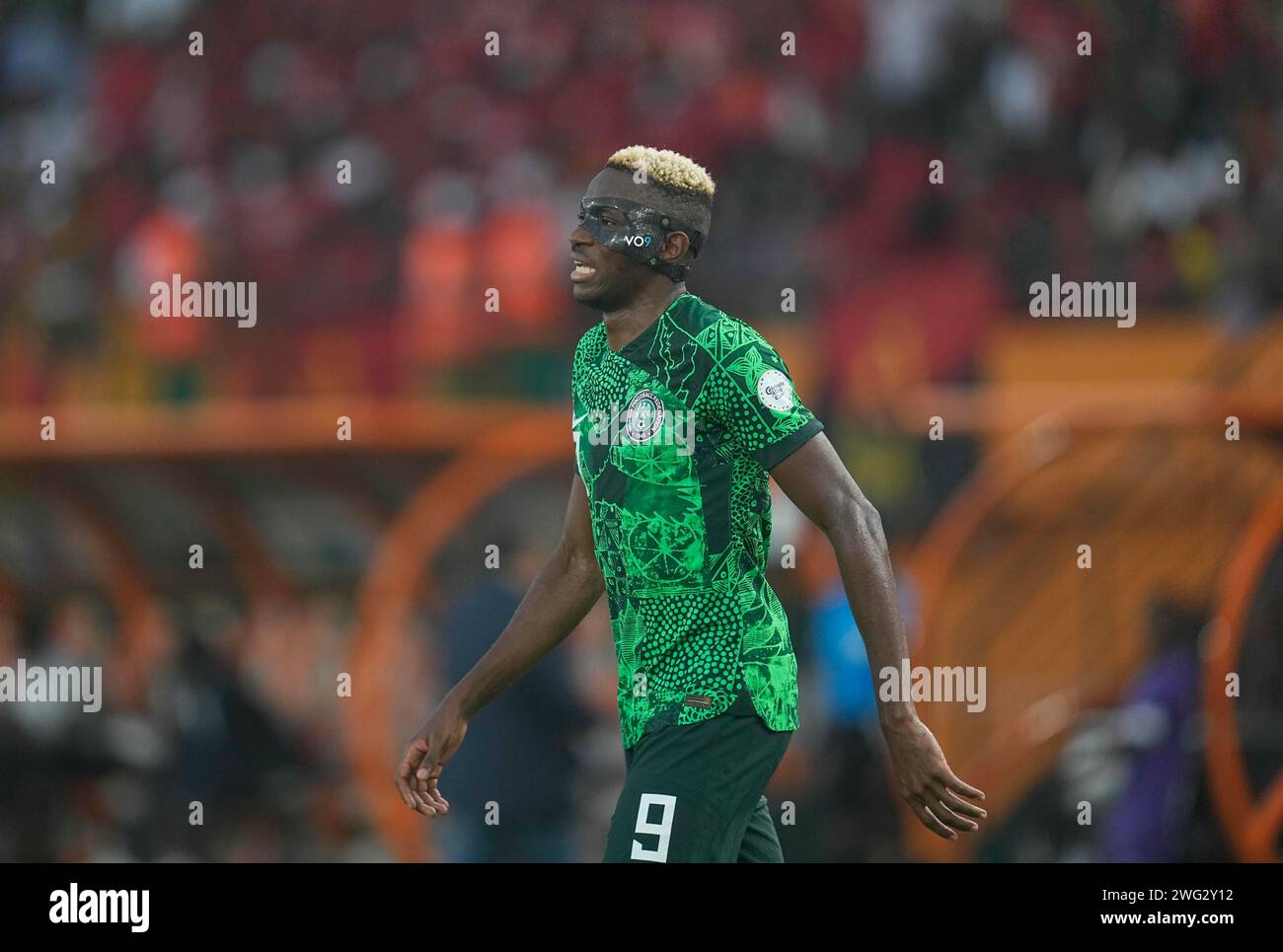 February 02 2024: Victor James Osimhen (Nigeria) looks on during a ...