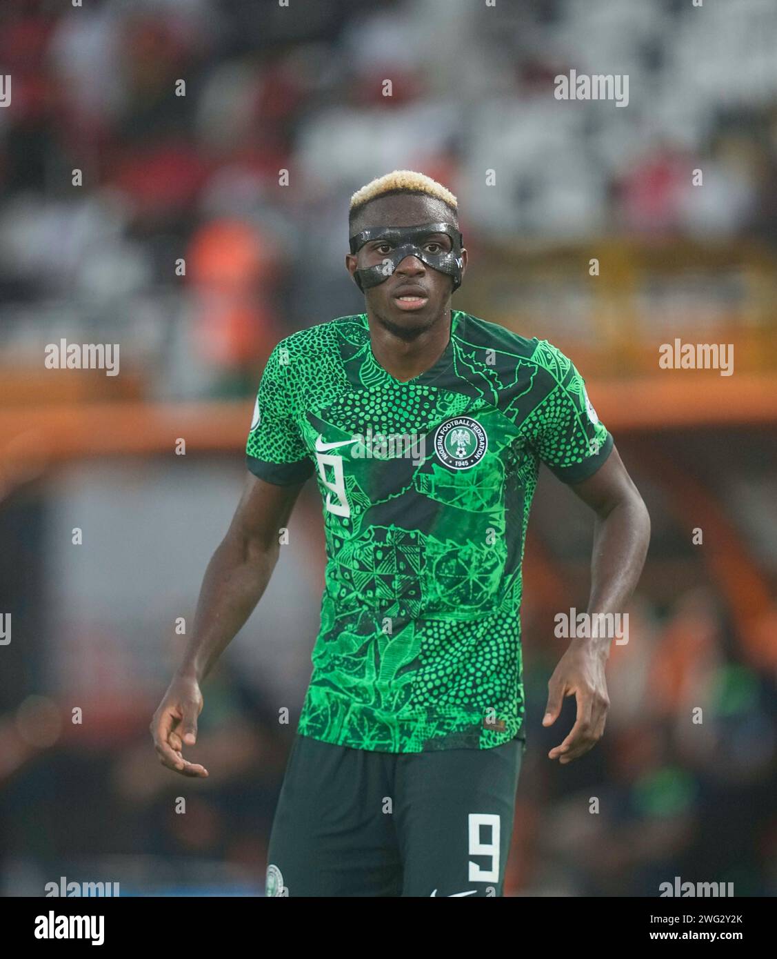 February 02 2024: Victor James Osimhen (Nigeria) looks on during a ...