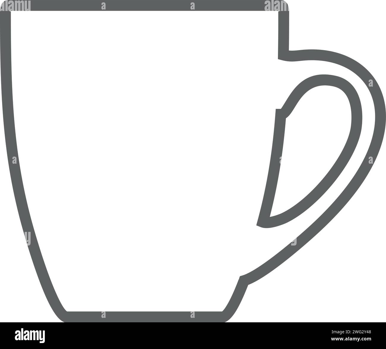 Tea Cup Outline Icon. Vector Stock Vector Image & Art - Alamy