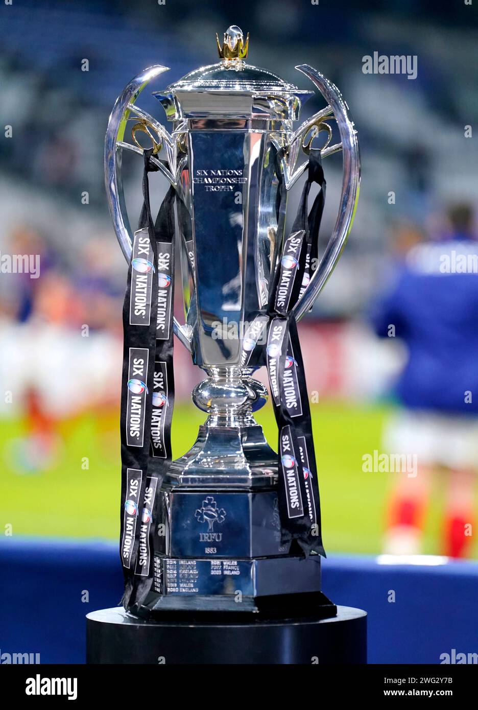 The Guinness Six Nations trophy on display ahead of the Guinness Six ...