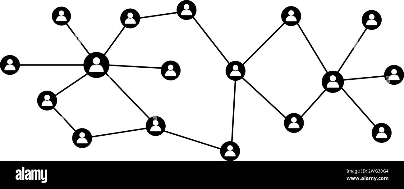Social network Analysis. Marketing virtual icons screen concept Stock ...