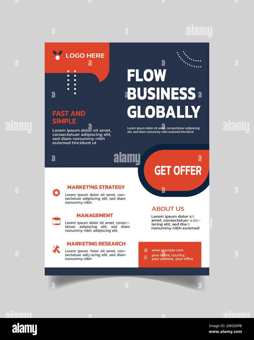 Elegant Unique Business Flyer and Creative Leaflet Standard Business ...