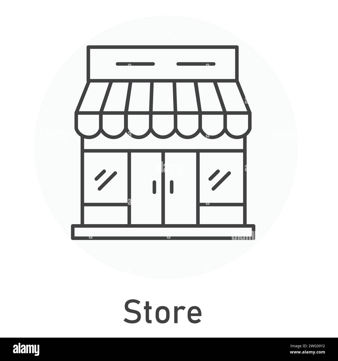 Store Vector Illustration Icon Design Stock Vector Image & Art - Alamy