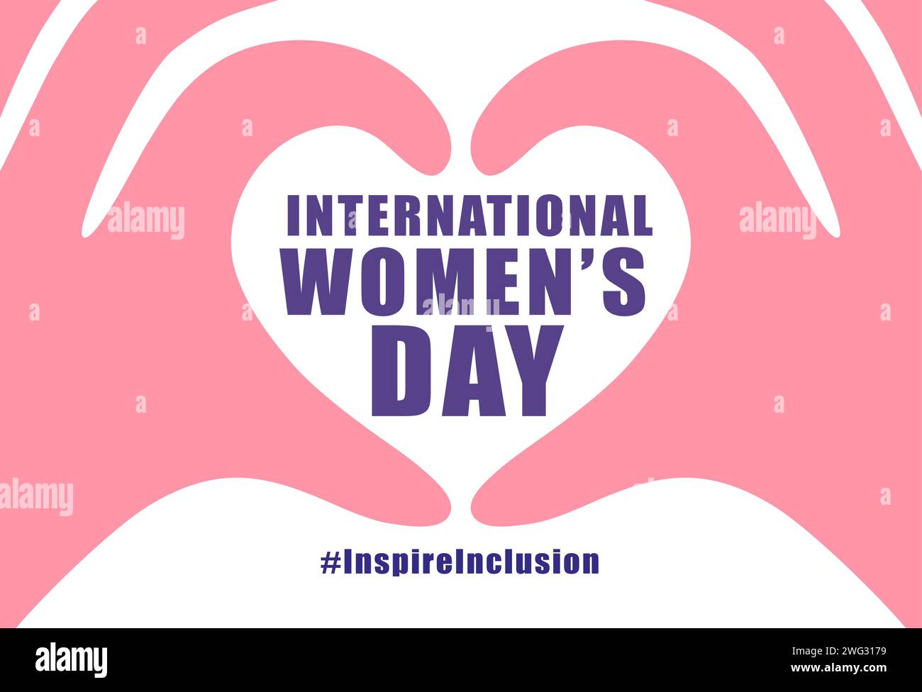 International womens day concept poster. Inspire Inclusion woman ...
