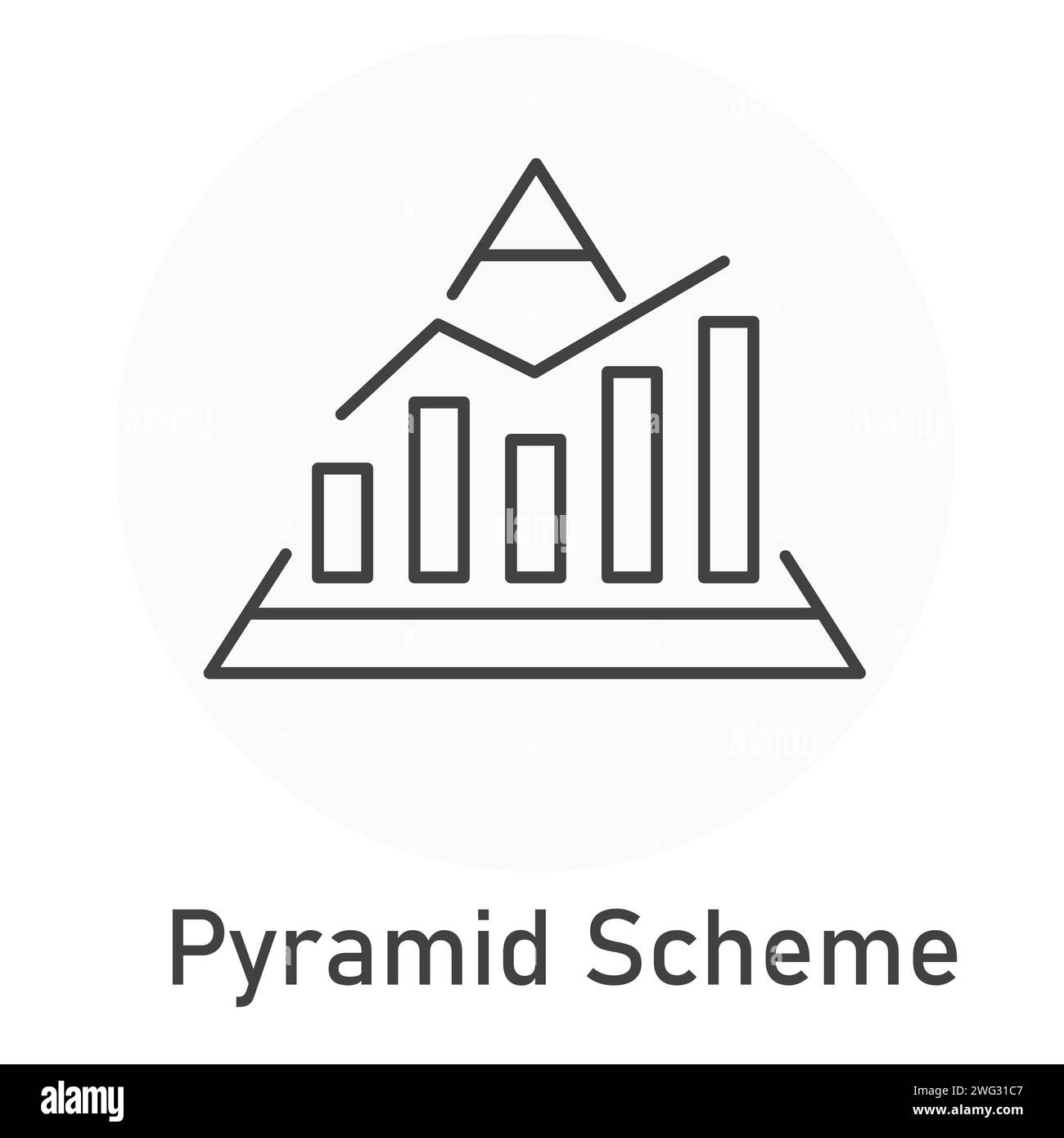 Pyramid Scheme Vector Illustration Icon Design Stock Vector Image & Art ...