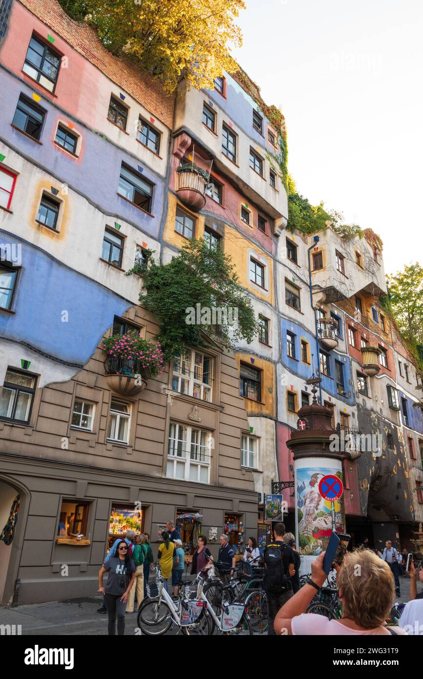 Vienna, Austria. 01 October 2023. Expressionist architecture of ...