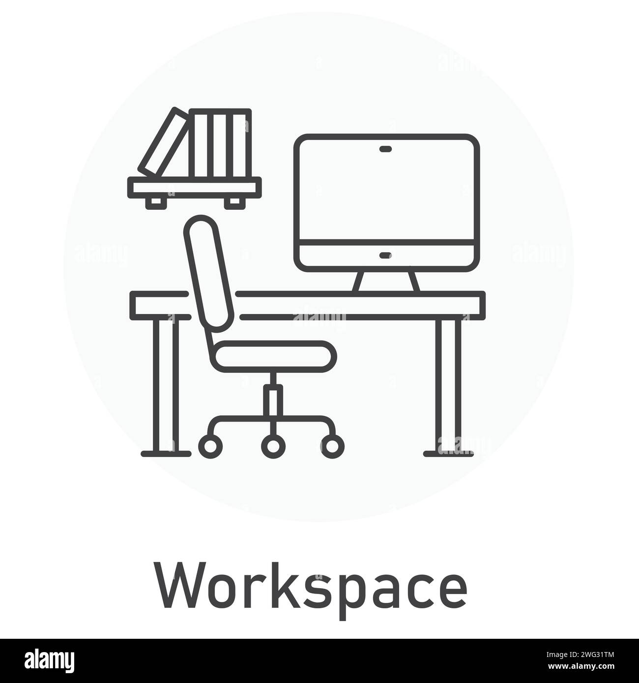 Coworking space icon vector vectors hi-res stock photography and images ...