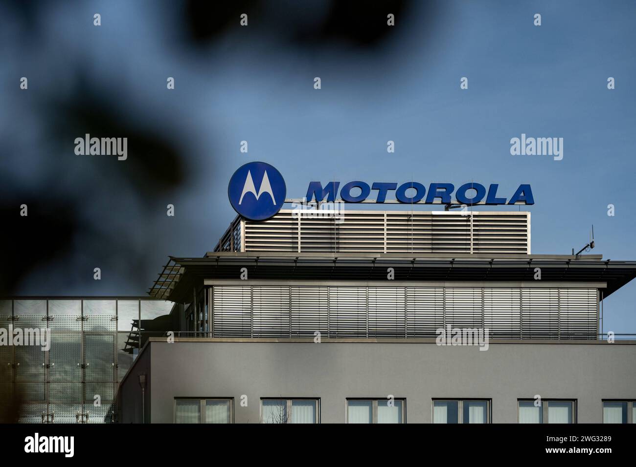 Motorola-Logo auf Gebäude 02.02.2024, Idstein: Symbolfoto ...