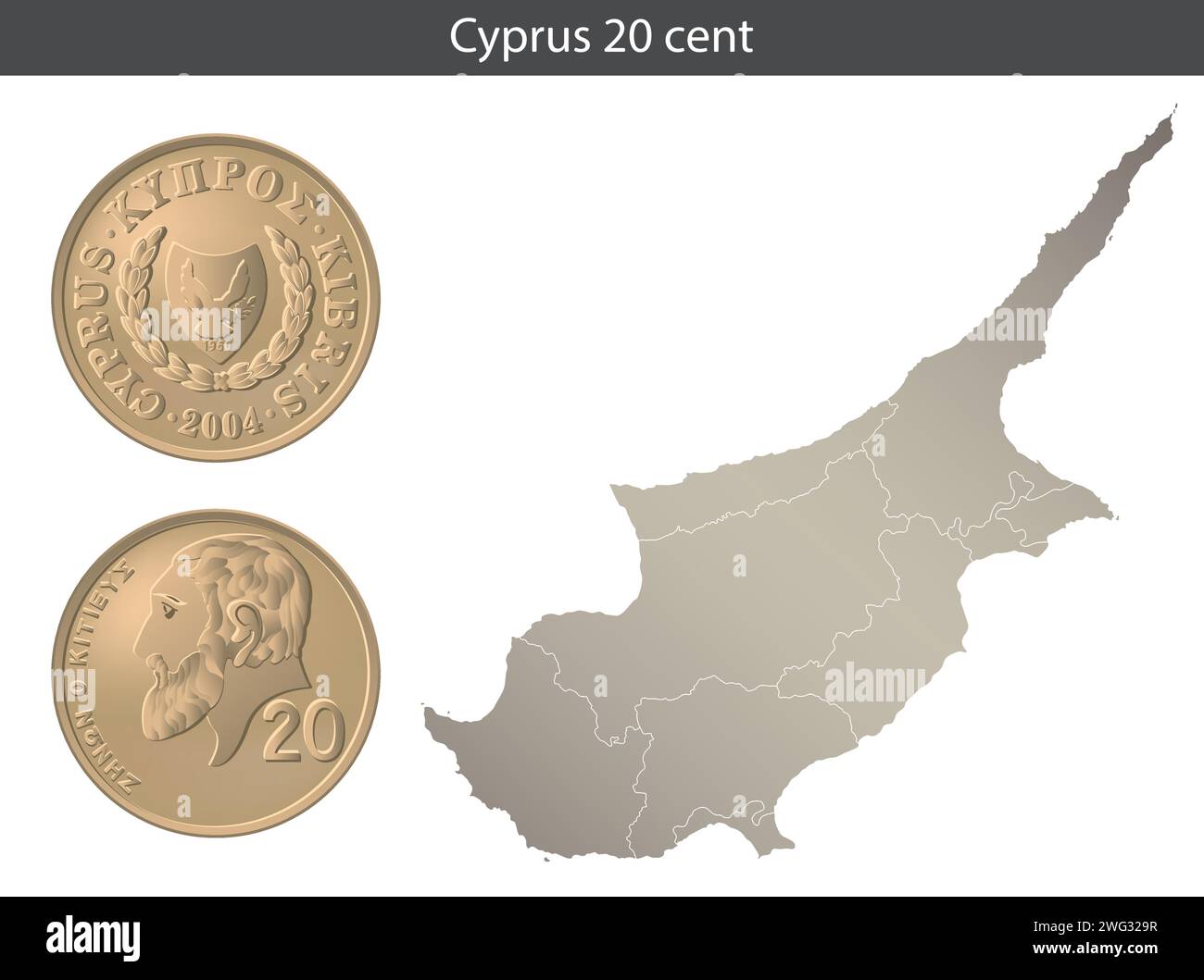 Cyprus coins Stock Vector Images - Alamy