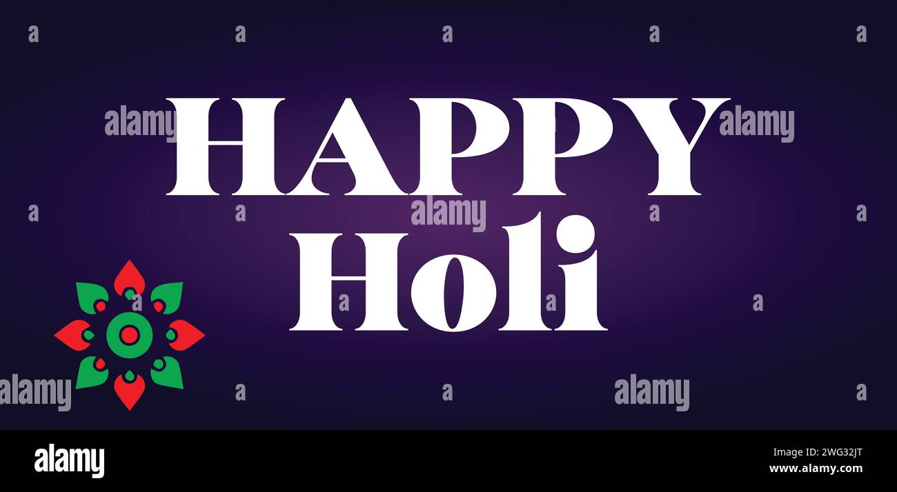 Happy Holi Stylish Text illustration Design Stock Vector Image & Art ...