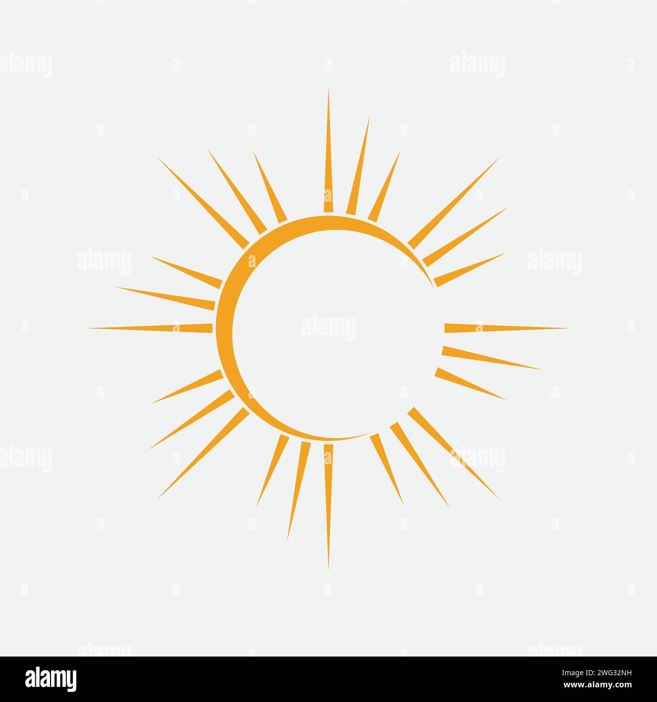 Sun vector logo concept illustration Stock Vector Image & Art - Alamy