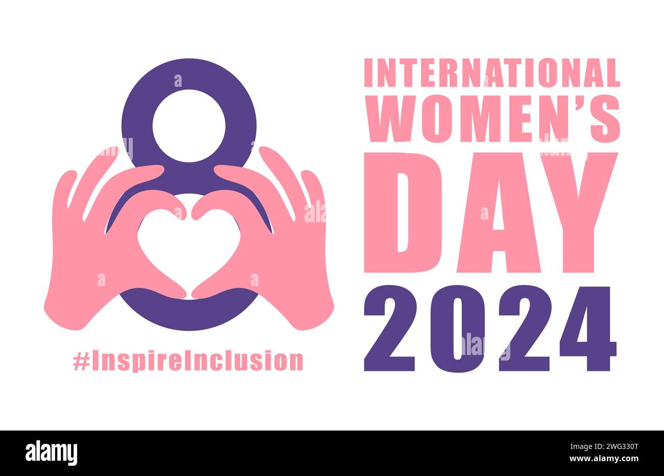 International womens day concept poster. Inspire Inclusion woman ...