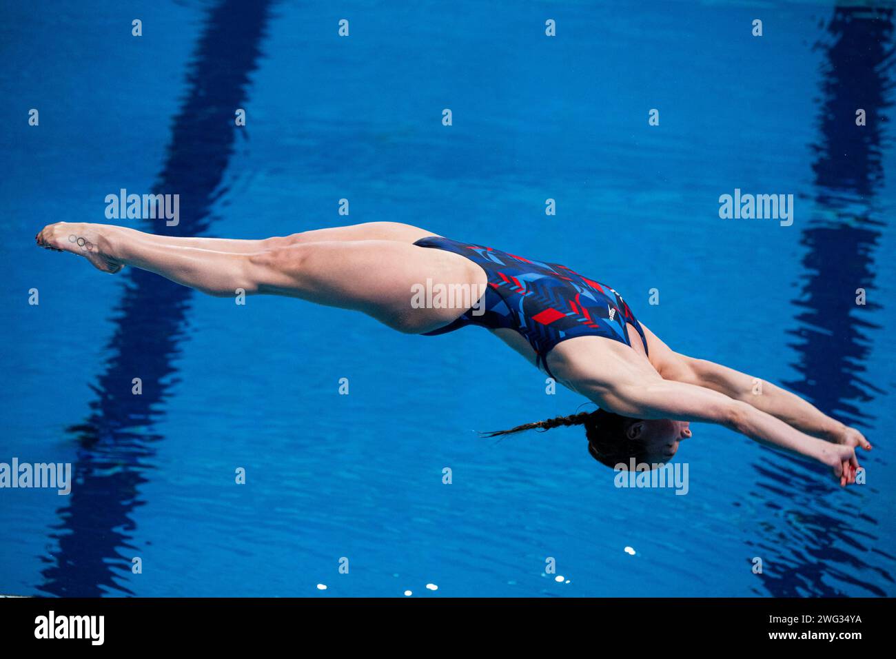 Doha, Qatar. 02nd Feb, 2024. Grace Reid of Great Britain competes in ...