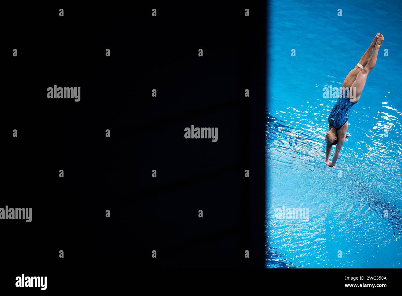 Doha, Qatar. 02nd Feb, 2024. Ashlee Yi Xuan Tan of Singapore competes ...