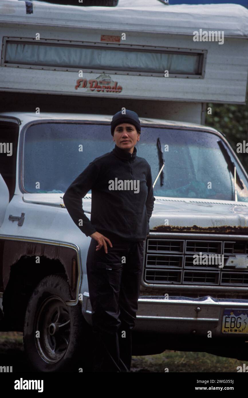 Indian native first nations traveller on the North Slope of the Brooks ...