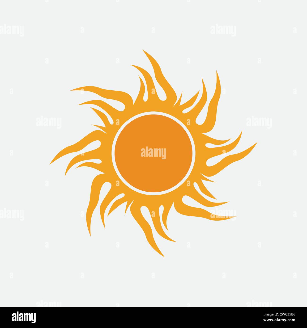 Sun vector logo concept illustration Stock Vector Image & Art - Alamy