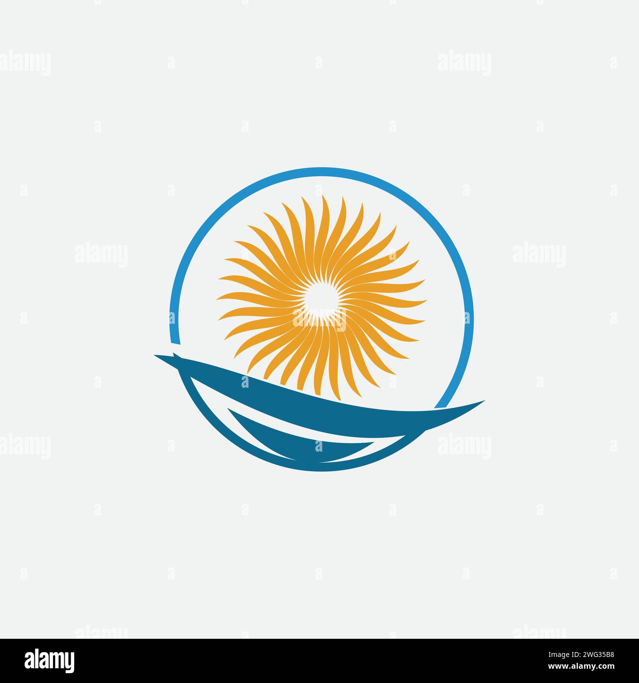 Sun vector logo concept illustration Stock Vector Image & Art - Alamy