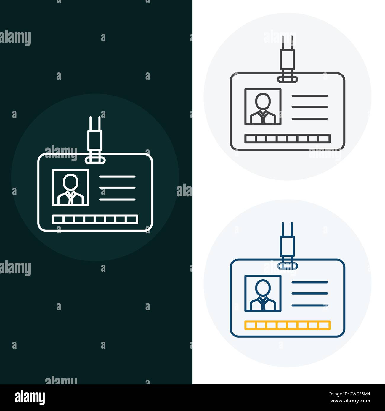 Security Pass Entry Id Card Vector Illustration Icon Design Stock