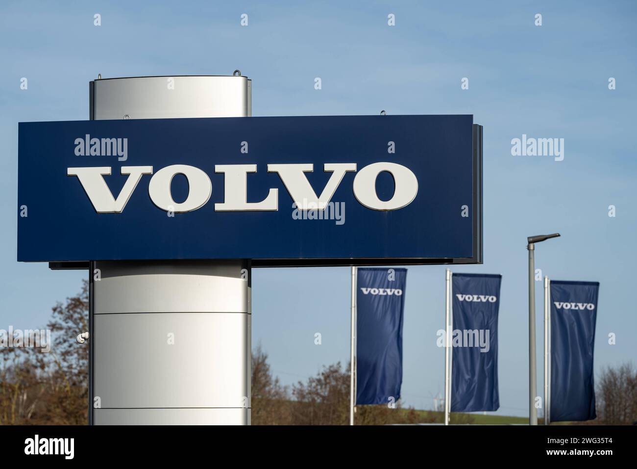 Volvo Markenpräsenz am Autohaus 02.02.2024, Idstein: Symbolfoto ...