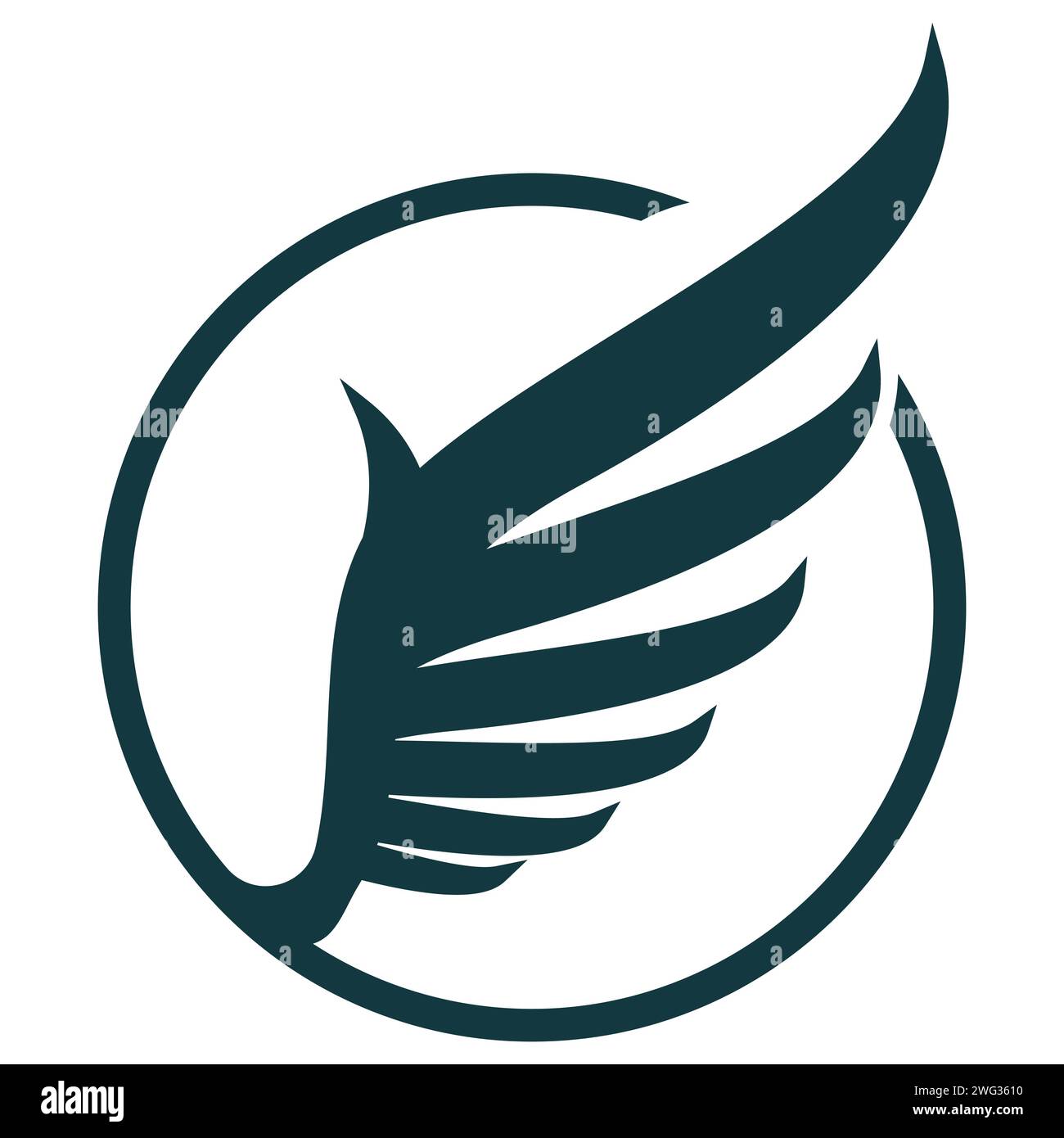 Bird wings vector logo concept illustration Stock Vector Image & Art ...
